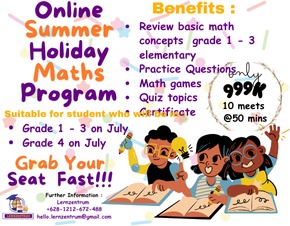 Short Course Summer Holiday Program - Mathematics Preparation for ...